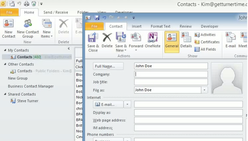 How to Change Default “File As” In Contacts (Outlook 2010) – Turner ...