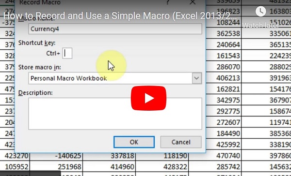 Record Macro In Excel Turner Time Management LLC